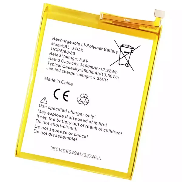 New phone battery BL-34CX for Infinix Smart 3 Plus - topbattery.co.nz